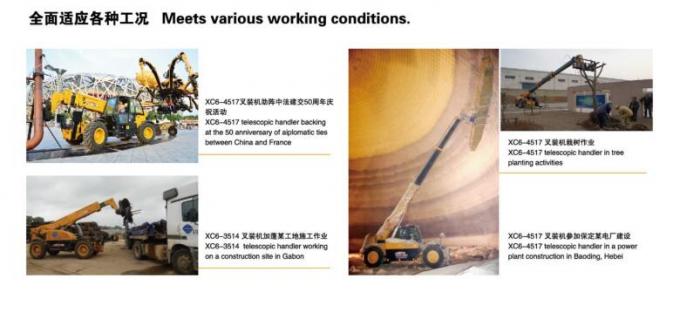 10 Ton Telescopic Telehandler Forklift 6290 X 2450 X 2725mm With Good ...