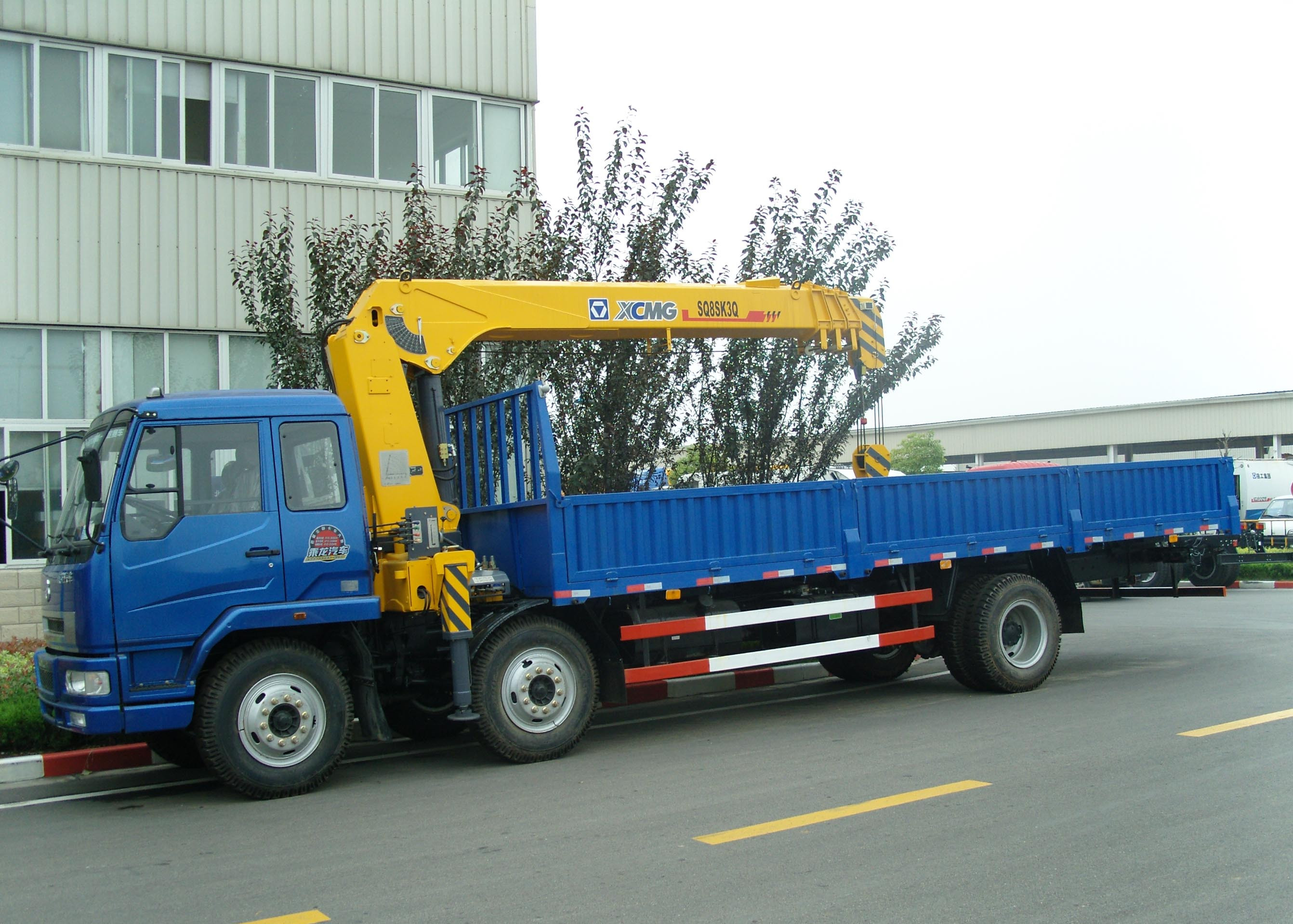 Durable Cargo Mobile Truck Loader Crane With 55 L/min Max Oil Flow