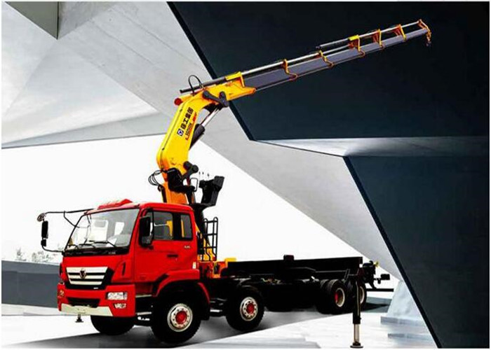 Durable 25 Ton Articulated Boom Crane , Transportation Truck Loader Crane