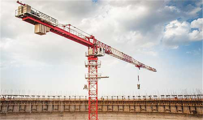 High Efficiency High Rise Construction Cranes , 12TON Luffing Tower ...