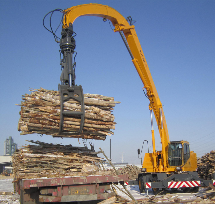 Folding Arm 23 Ton Material Handling Machine Hydraulic Wheeled Material ...